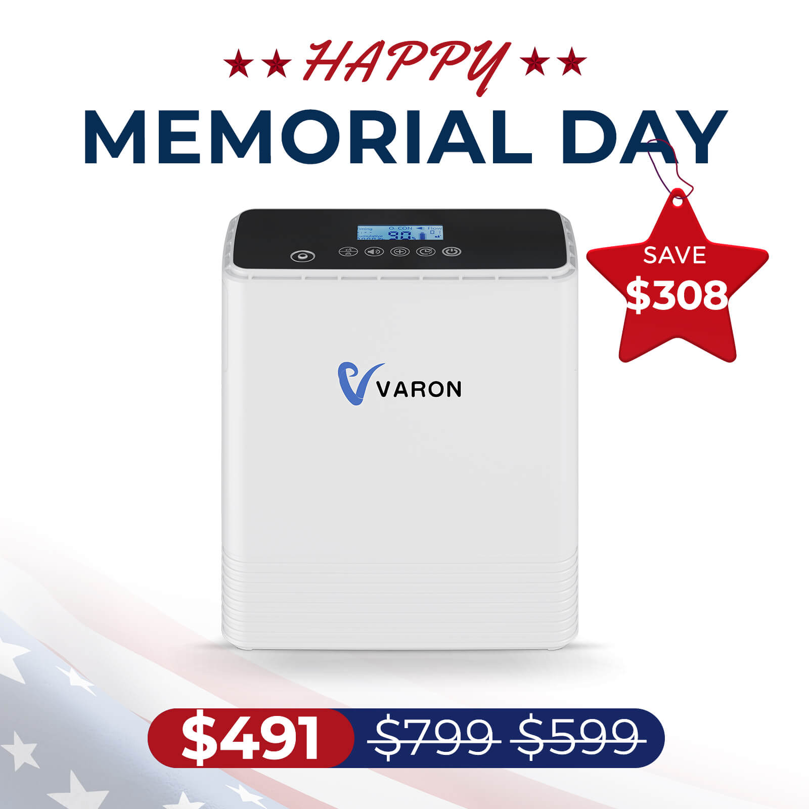 Varon NT-06 Portable Continuous Flow O2 concentrator1-6L/min with 2 ho – oxygenvip