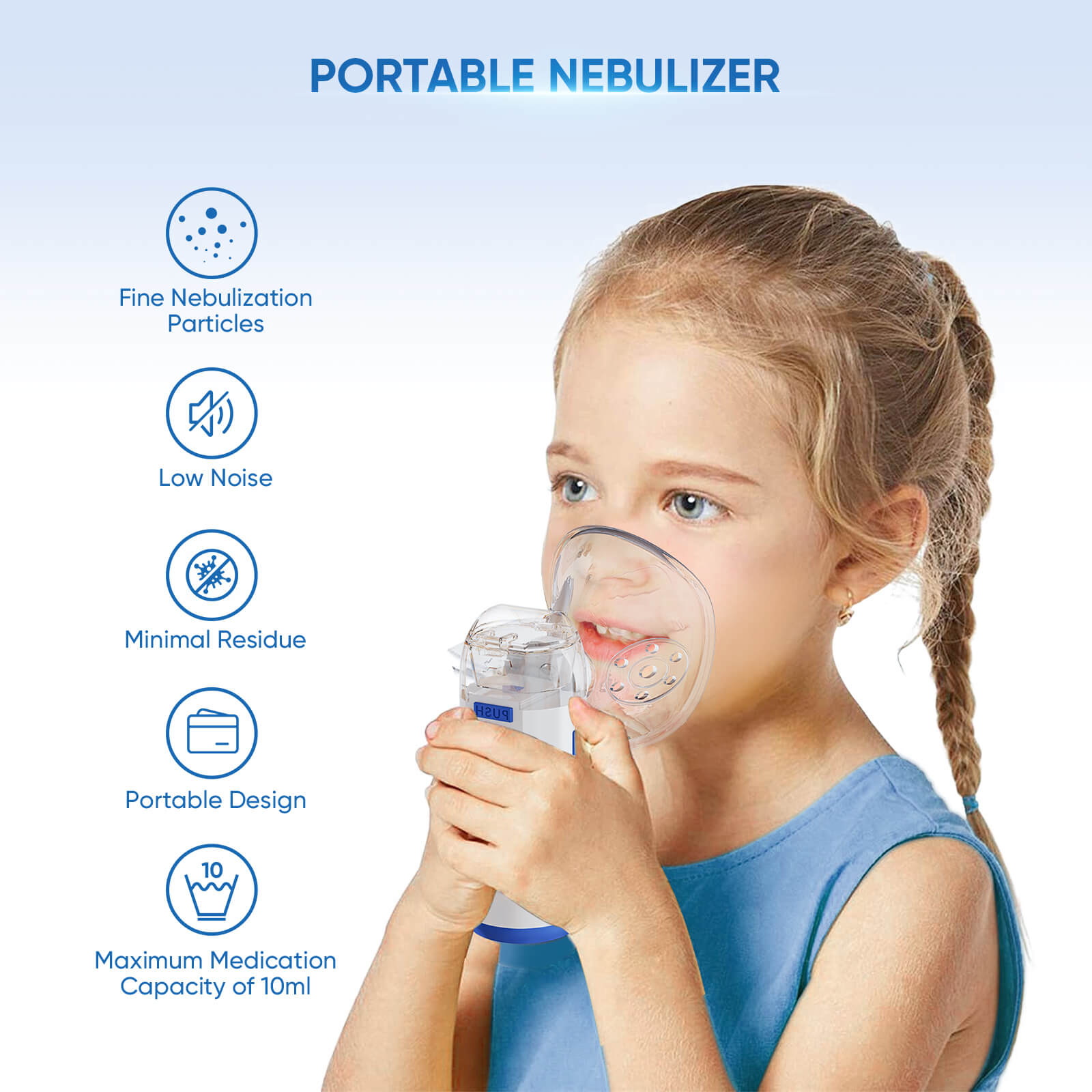 Travel-Friendly Portable Nebulizer 133 | Home & Travel Use – oxygenvip