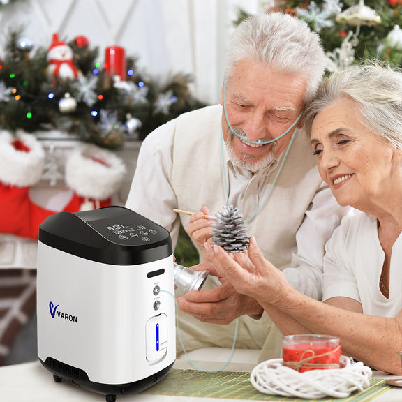 Varon Quiet Home Oxygen Concentrator 1-8L/min Continuous Flow 105W Pro ...