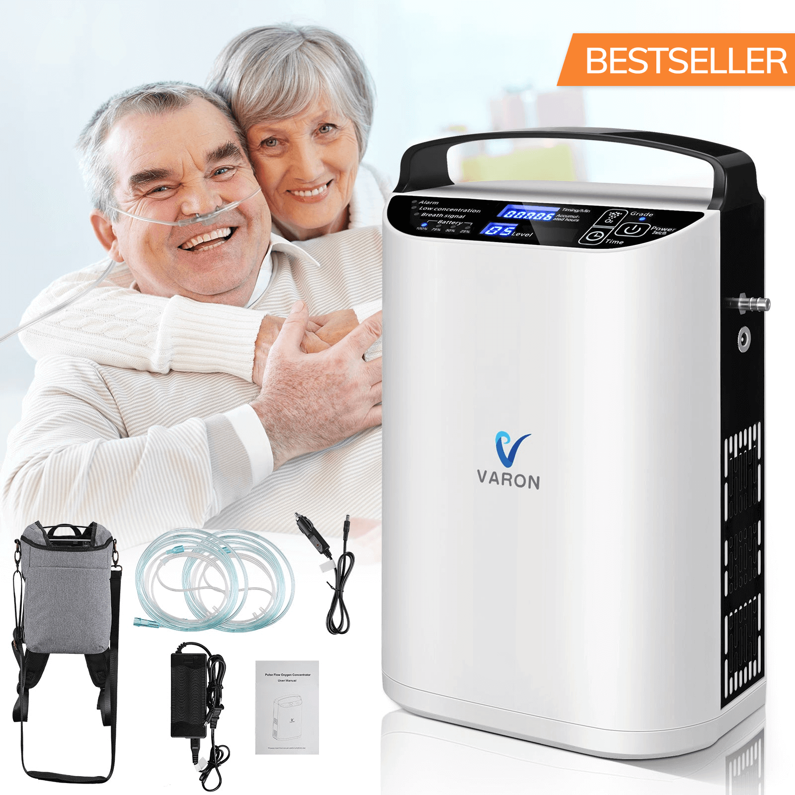 Adjustable VARON 5L Portable Oxygen Concentrator NT-01 – oxygenvip